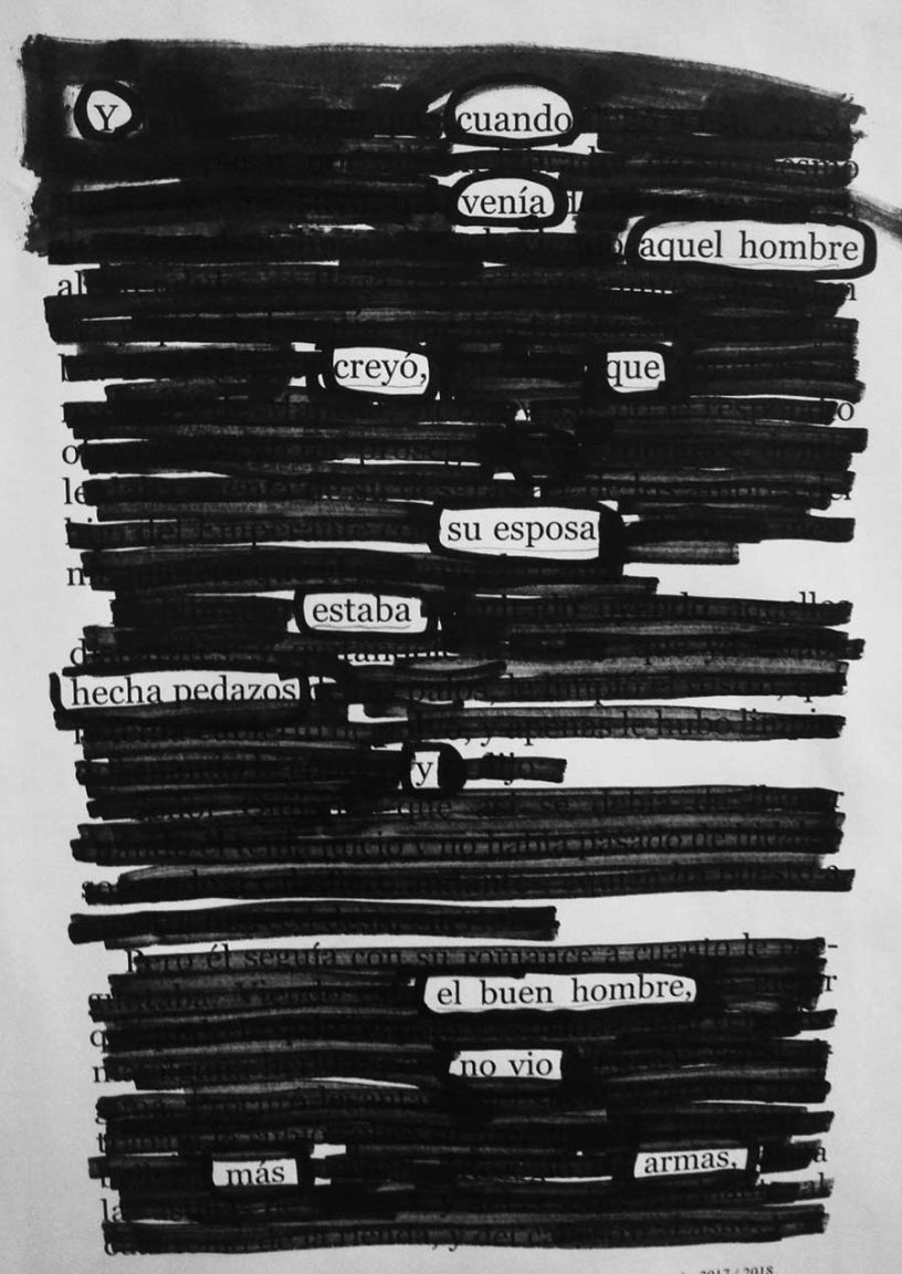 Poesía Blackout - Néstor Alonso